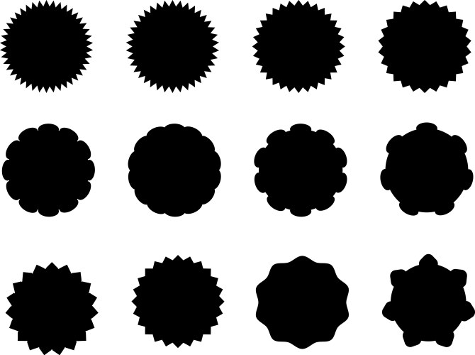 Emblem badge logos shape pictogram symbol visual Vector Image