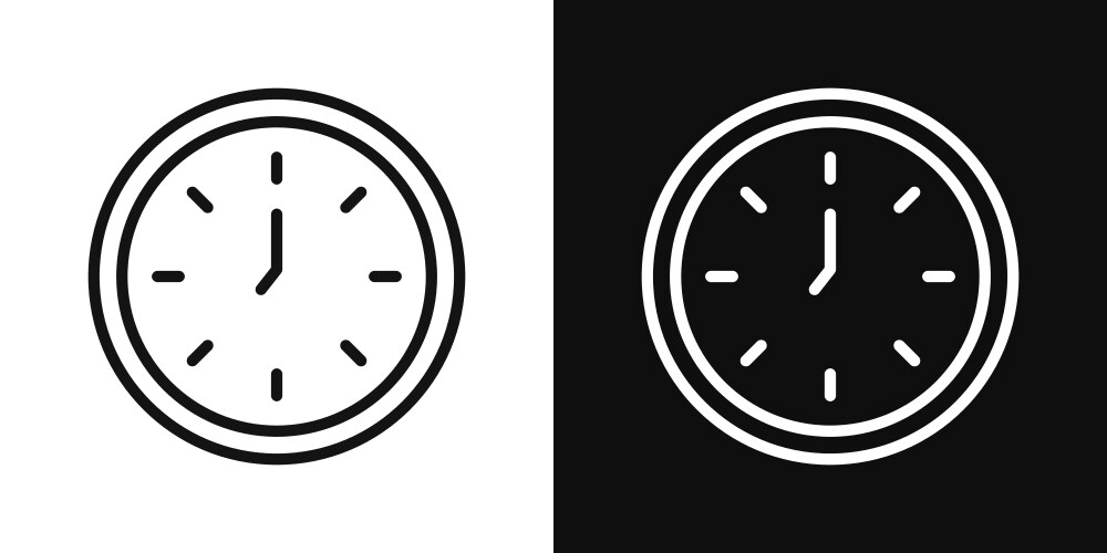 Office time icon Royalty Free Vector Image - VectorStock