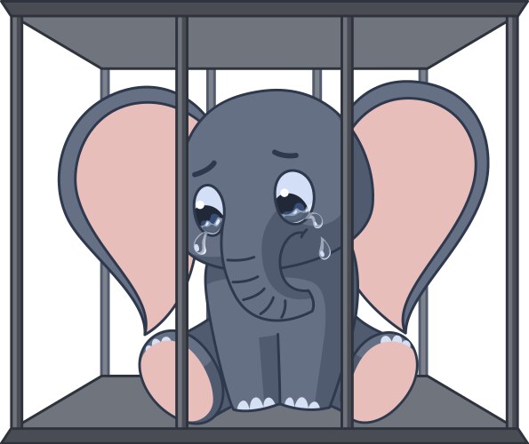 Elephant Crying Vector Images (65)
