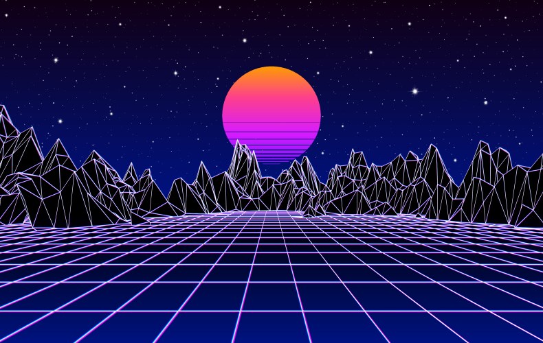 Neon Sunset Vector Images (over 3,800)