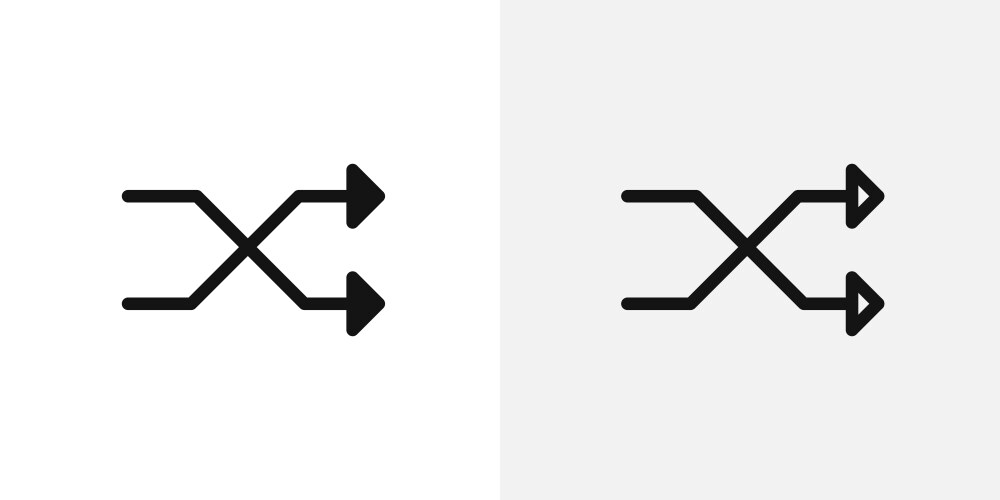 Shuffle Button Vector Images (over 1,600)