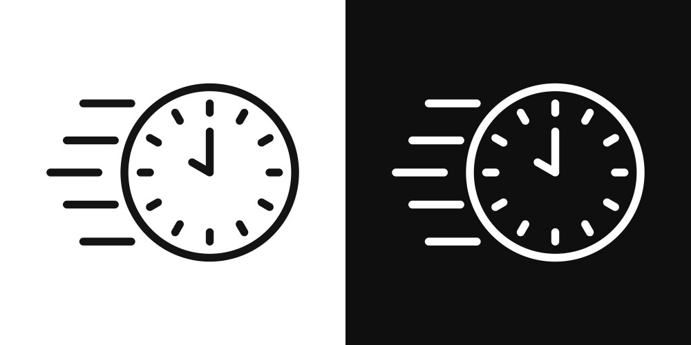 Time fast icon Royalty Free Vector Image - VectorStock