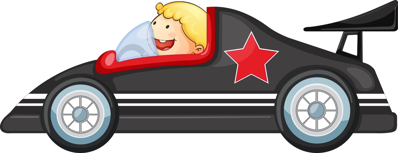 Racing car logo design template transport Vector Image