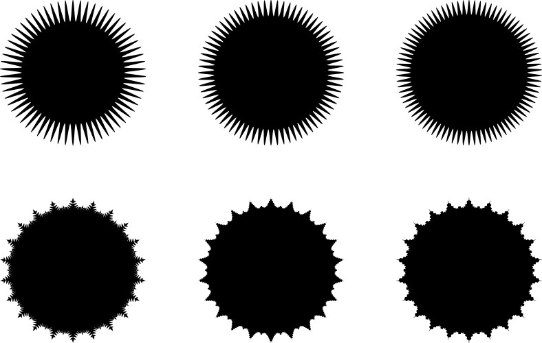 Emblem badge logos shape pictogram symbol visual Vector Image