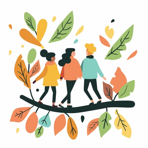 Walking Together Vector Images (over 24,000)