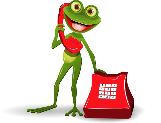 Phone man with a stethoscope Royalty Free Vector Image