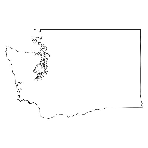 Washington State Outline Vector Images (over 2,600)
