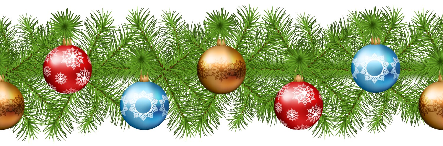 Christmas Garland Border Vector Images (over 20,000)