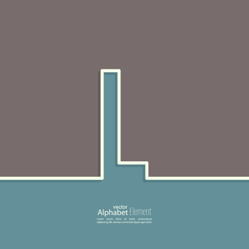 Letter of the alphabet Royalty Free Vector Image