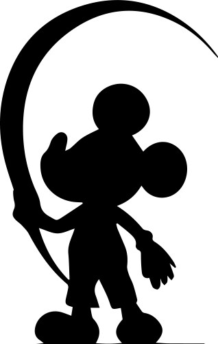 Magical mickey mouse whimsical cartoon art print Vector Image