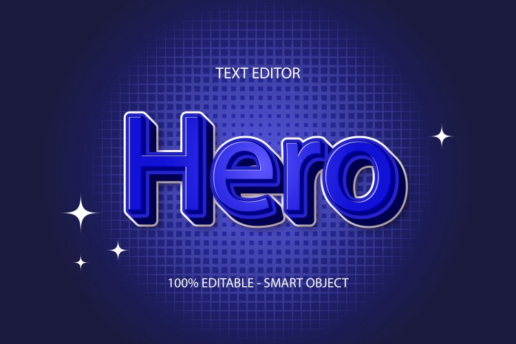 Sponge editable 3 dimension emboss modern style Vector Image