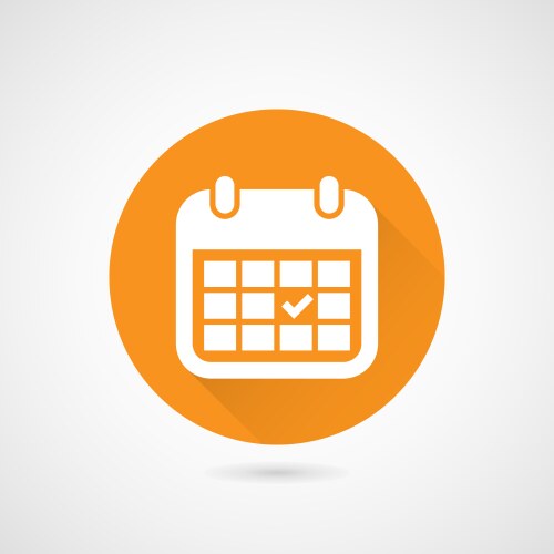 End of month calendar Royalty Free Vector Image