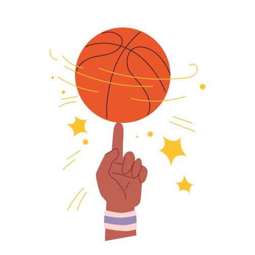 Basketball player dunking Royalty Free Vector Image