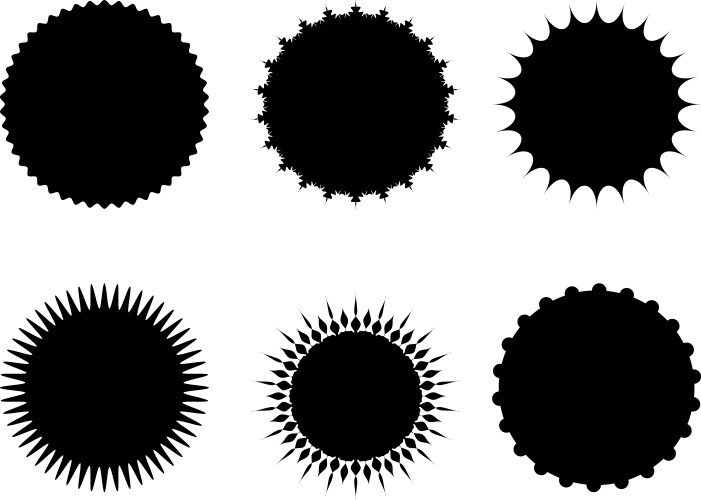 Emblem badge logos shape pictogram symbol visual Vector Image