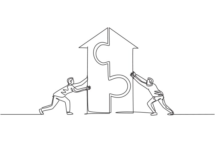 One line drawing 2025 beginning of the year Vector Image