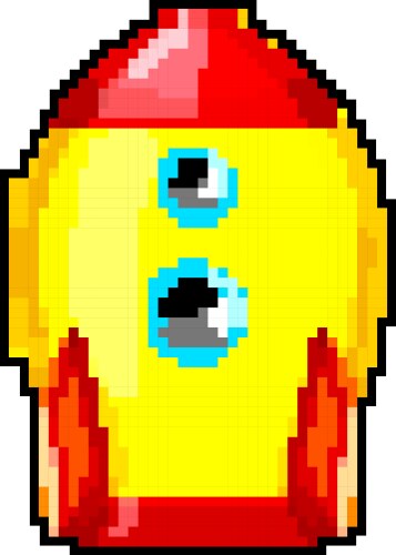 Yellow Rocketship Rocket Vector Images (over 200)