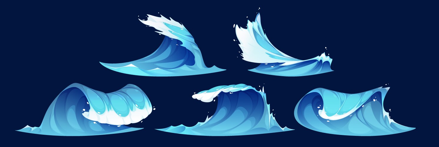 Cartoon Ocean Waves Vector Images (over 38,000)