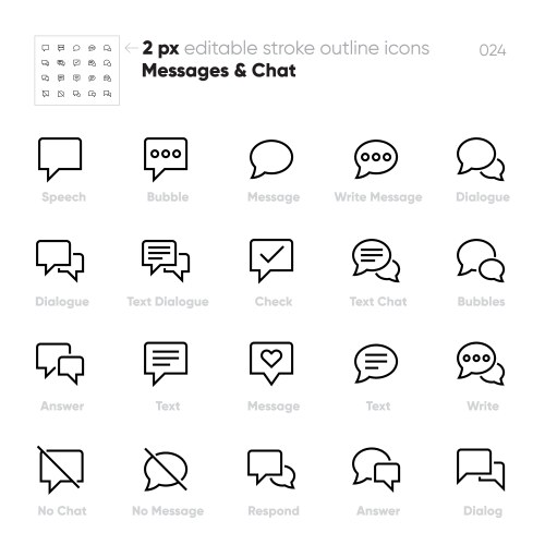 Chat Outline Vector Images (over 96,000)