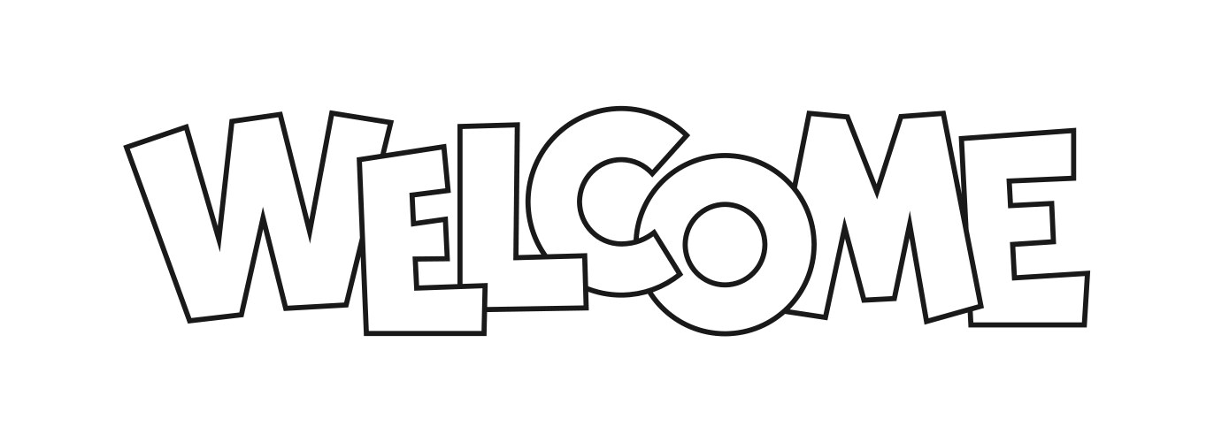 Welcome word art Vector Images & Graphics for Commercial Use | VectorStock