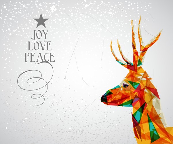 Merry Christmas Reindeer Jump – Royalty-Free Vector | VectorStock