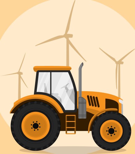 Tractor jcb Royalty Free Vector Image - VectorStock
