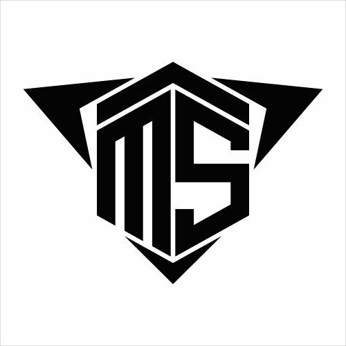 Ts logo monogram with wings arrow around design Vector Image