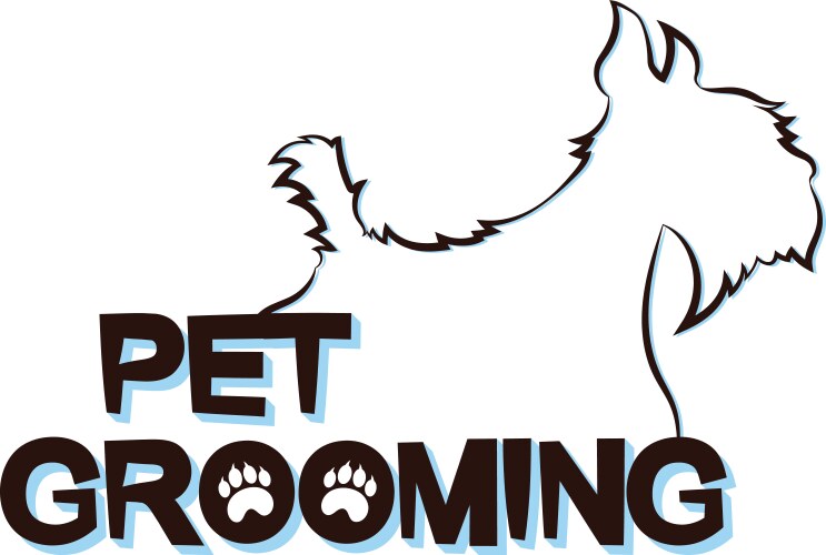 Grooming dogs and cats Royalty Free Vector Image