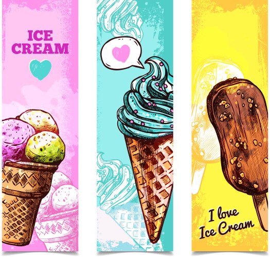 Fluffy pancake banner ads Royalty Free Vector Image