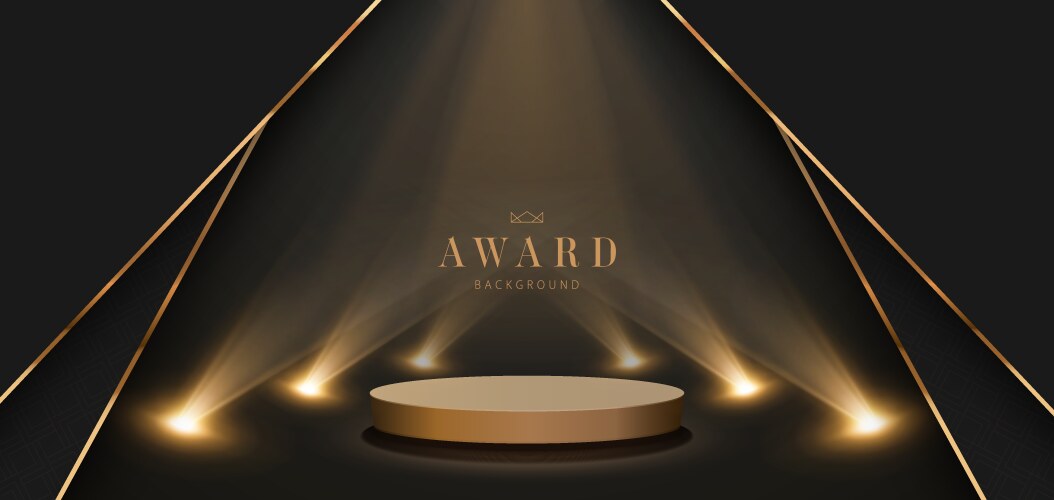 Award nomination background luxury banner Vector Image