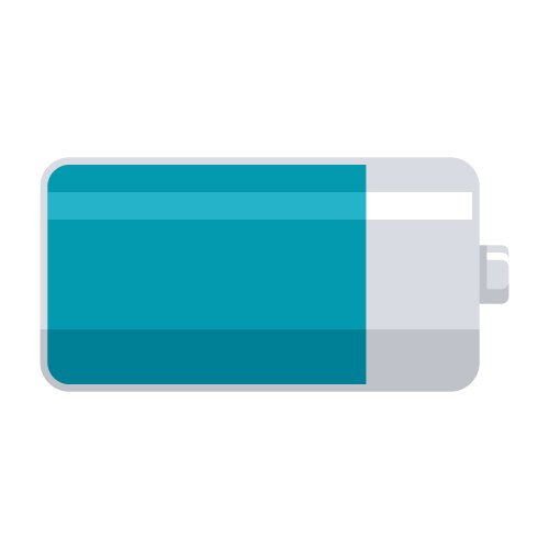 80 percent battery level Royalty Free Vector Image