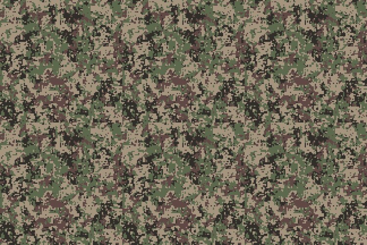 Pixel camouflage for a soldier army uniform Vector Image