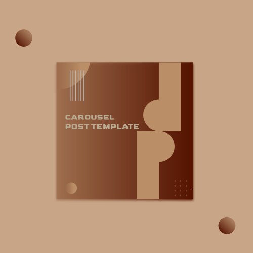 Social media carousel post Royalty Free Vector Image