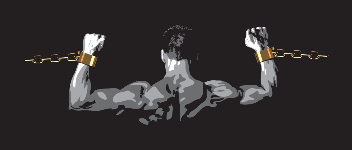 Free man Royalty Free Vector Image - VectorStock