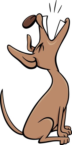 Dog Howling Clipart