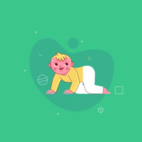 In flat cartoon simple style with characters Vector Image