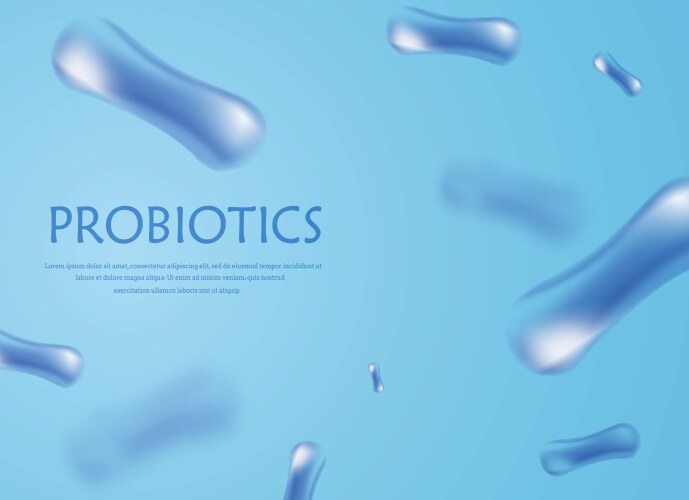 Probiotics bacteria Royalty Free Vector Image - VectorStock