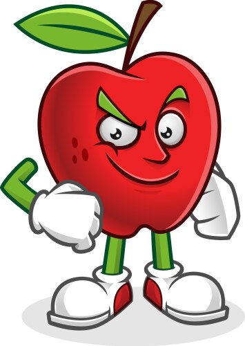 Apple mascot Royalty Free Vector Image - VectorStock