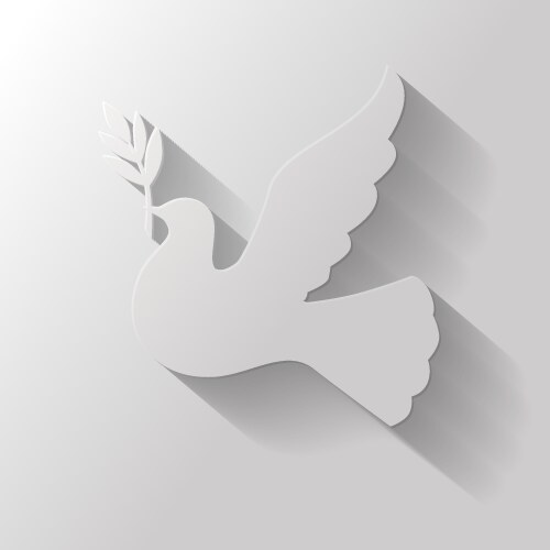 Dove stylized Royalty Free Vector Image - VectorStock