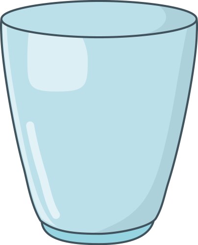 Glass bottle cartoon Royalty Free Vector Image