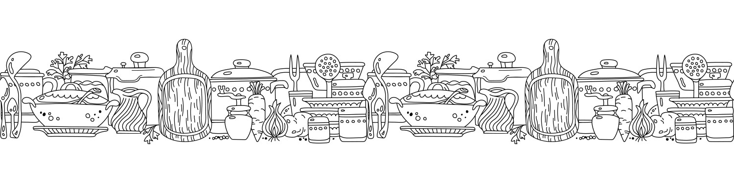 Kitchen Utensils Border Vector Images (over 620)