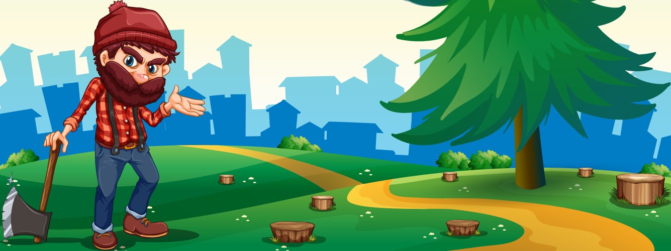 Man Cartoon Axe Vector Images (over 3,600)