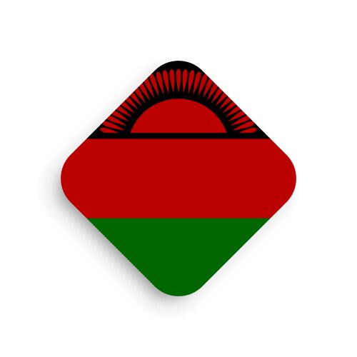 Circle flag of malawi Royalty Free Vector Image