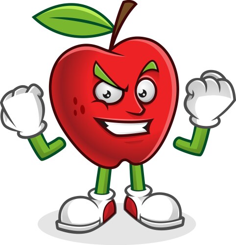 Apple mascot Royalty Free Vector Image - VectorStock