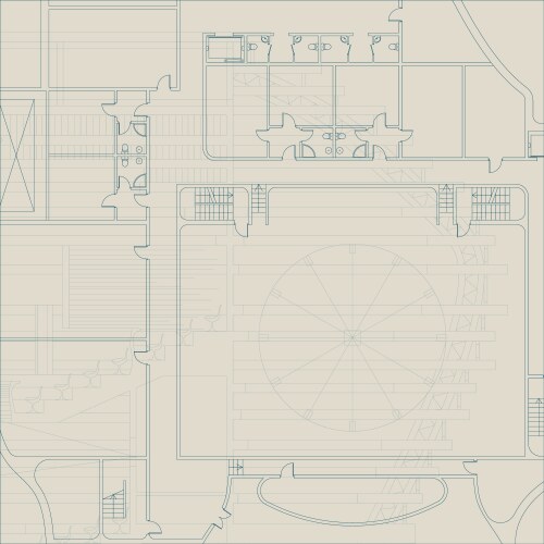 Architectural house technical draw Royalty Free Vector Image