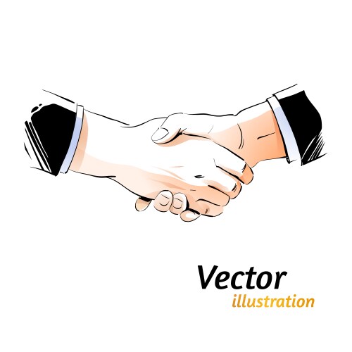 Shakehand Royalty Free Vector Image - VectorStock