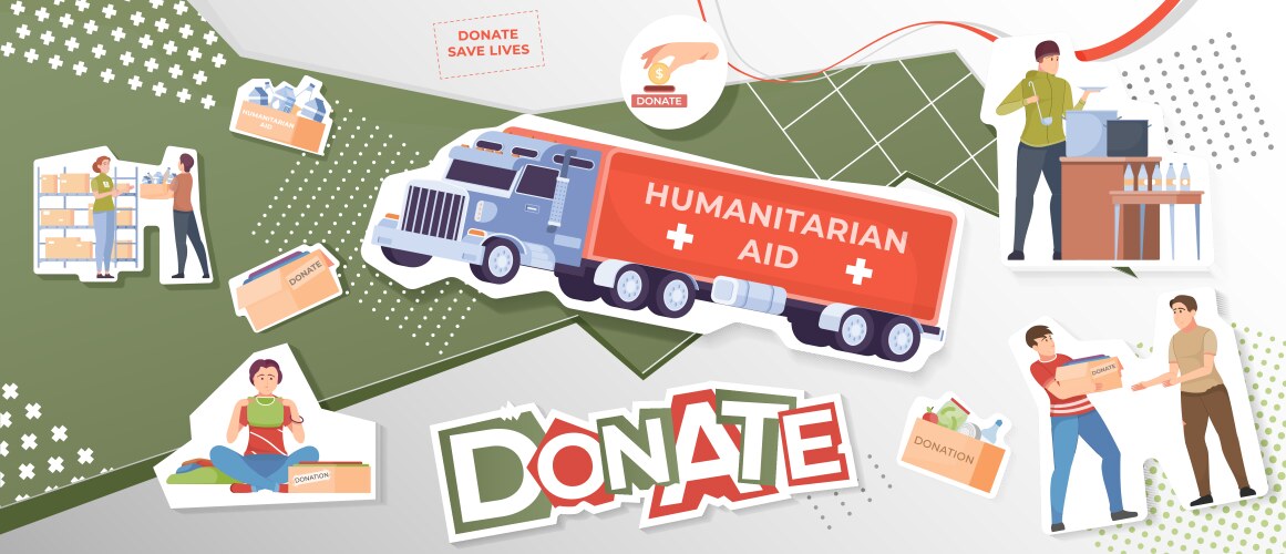Humanitarian day concept Royalty Free Vector Image