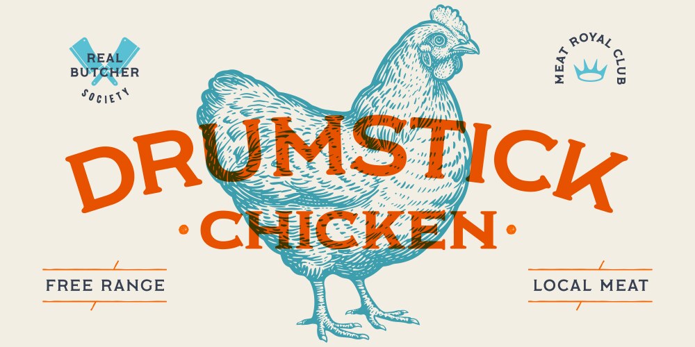 Roasted chicken Royalty Free Vector Image - VectorStock