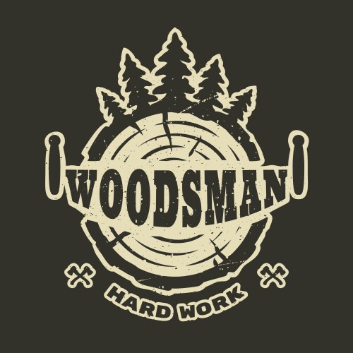 Hard work bodybuilding emblem logo Royalty Free Vector Image