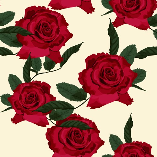 Seamless from roses Royalty Free Vector Image - VectorStock