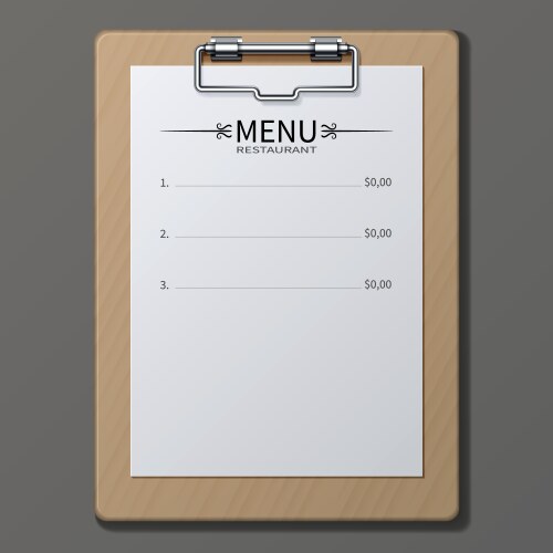 Blank Food Menu Template Vector Images (over 3,400)
